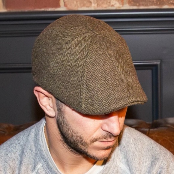 Boston Scally | Accessories | Nwt Boston Scally Cedar Moss Herringbone ...